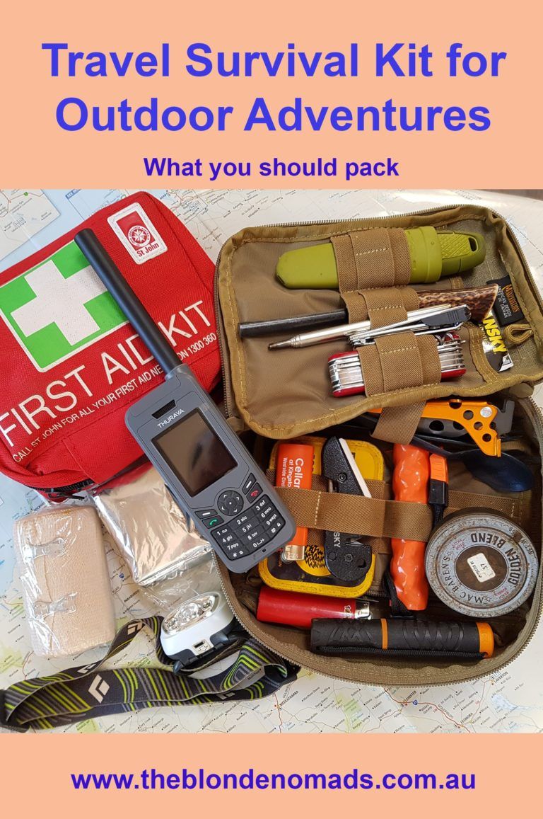 Travel Survival Kit for Outdoor Adventures - What you should pack - The ...